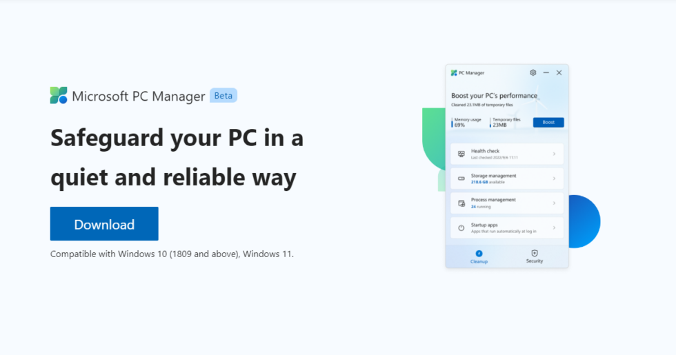 Microsoft PC Manager Helps Boost Windows Performance